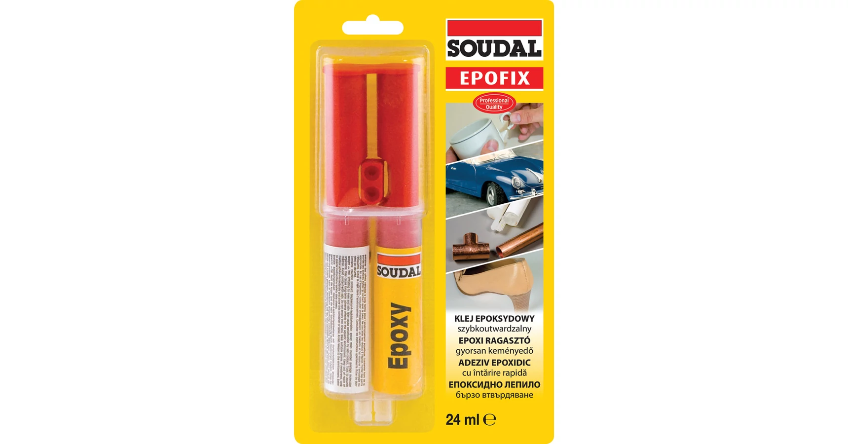 Soudal, 82A Epofix epoxy ragasztó, 24ml S127295 | Villamossági anyagok ...